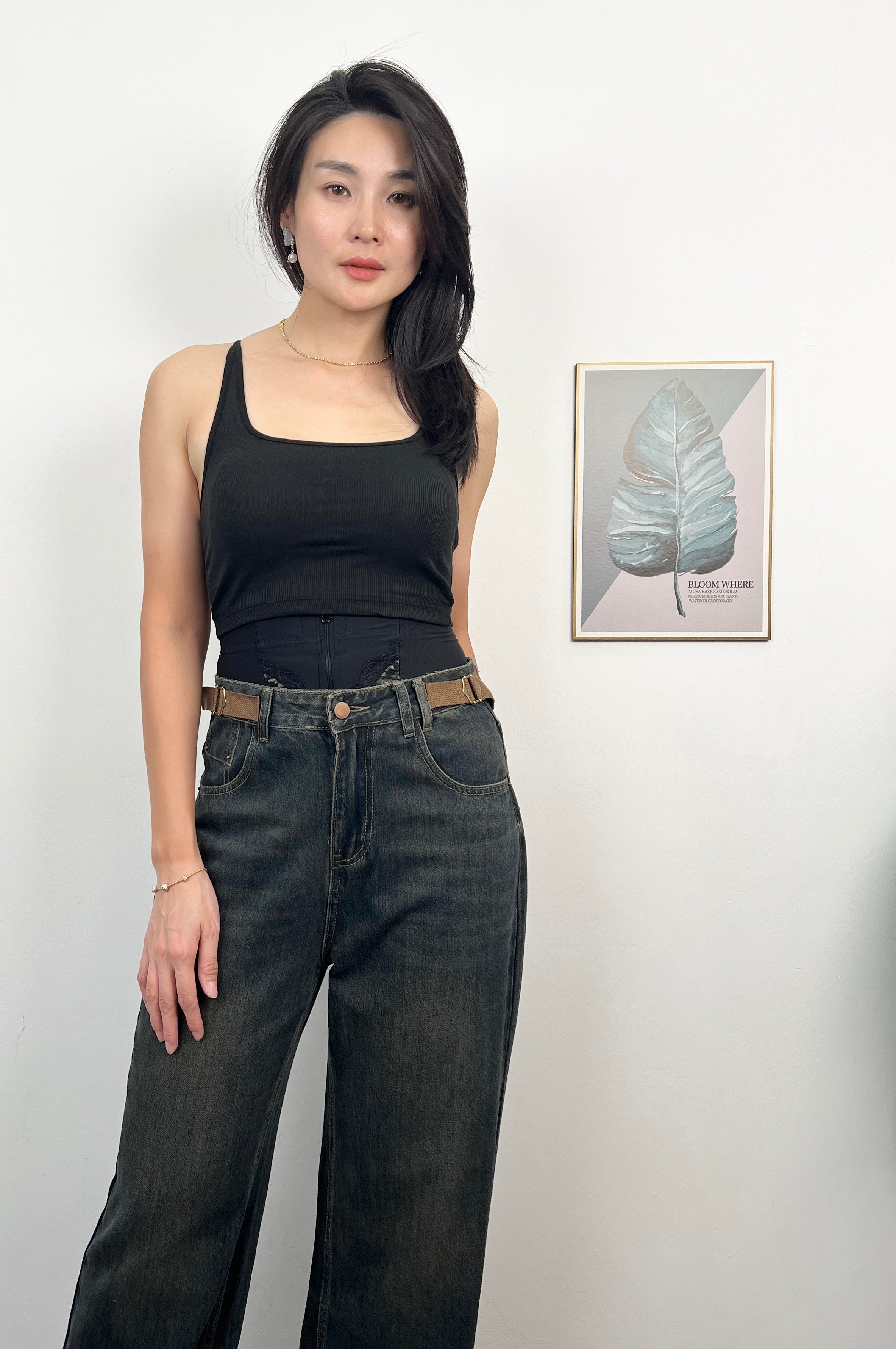 P6170 Jean Pant 阔腿牛仔裤 – lanovel